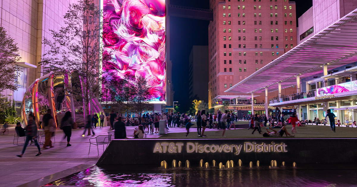 Digital solutions and design for AT&T in downtown Dallas