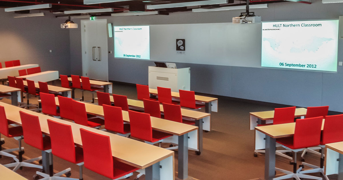 Classroom AV Solution for Hult Campuses | Electrosonic